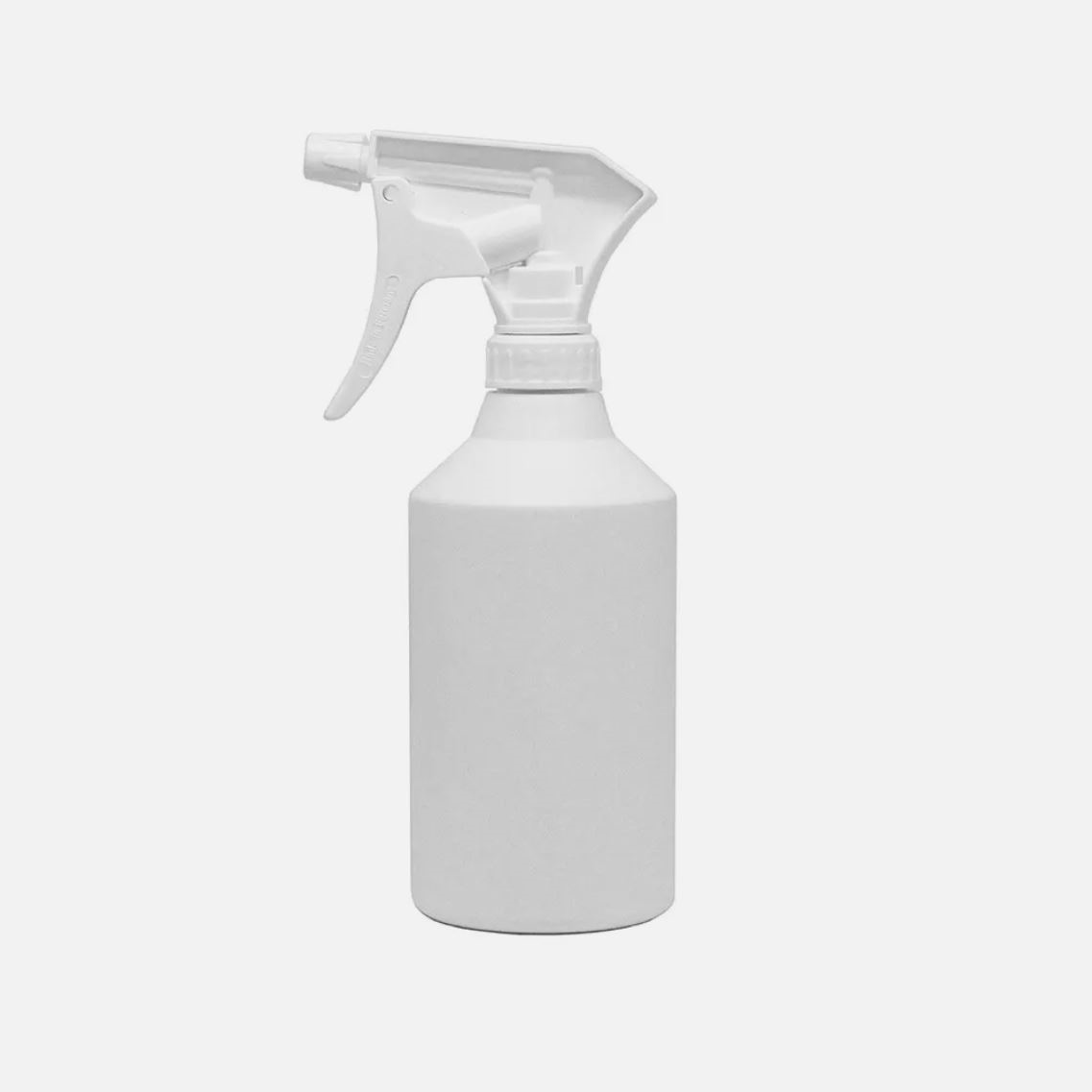 Spray bottle white, round with 1,0 liter capacity